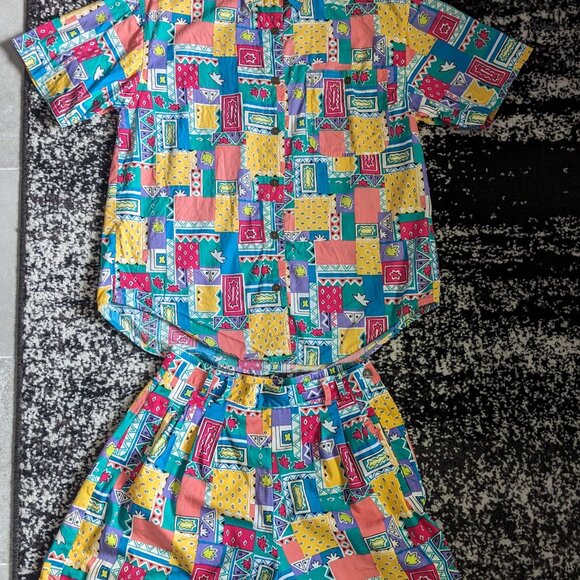 Chaus Sport | Tops | Vintage Chaus Sport Retro Multi Pattern Set | Poshmark